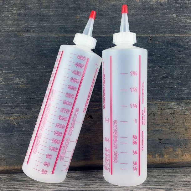 Doseringsflaske til eddikerens: trykflaske til skylning af hår og pels ...